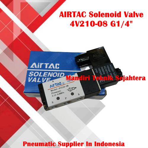Jual AIRTAC solenoid valve 4V210-08 1/4" - DC24V - Jakarta Barat - Mandiri Teknik Sejahtera Jkt ...