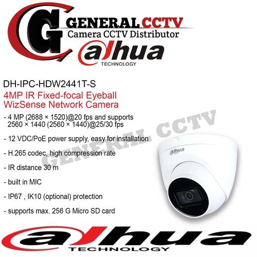 Jual DAHUA HDW2441T-S 4MP IR Fixed-focal Eyeball WizSense Network Camera - Jakarta Barat ...