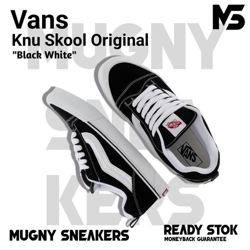 Jual Vans Knu Skool Black White Original - KNU BLACK WHITE, 37 ...