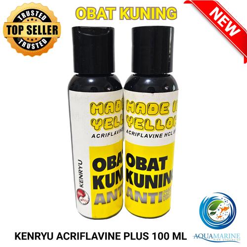 Jual KENRYU OBAT KUNING MADE IN YELLOW ACRIFLAVINE PLUS 100ml Obat Ikan ...