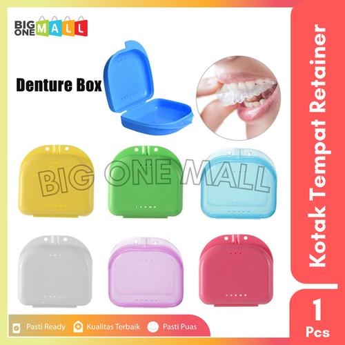 Promo Denture Box Kecil, Kotak Retainer Behel Protesa Box, Tempat Gigi ...