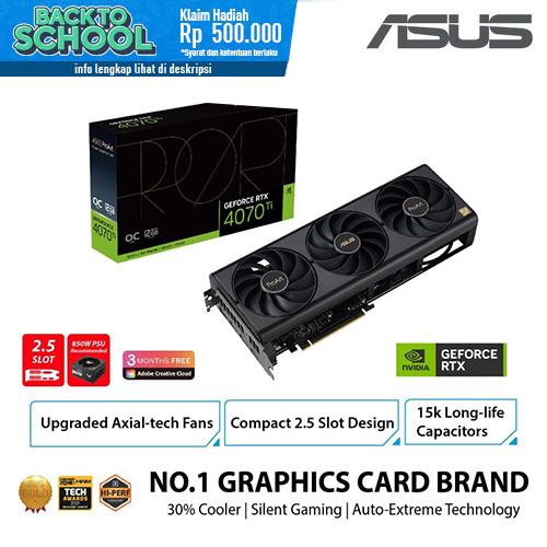 Promo ASUS ProArt GeForce RTX 4070 TI OC Edition 12GB GDDR6X VGA ...