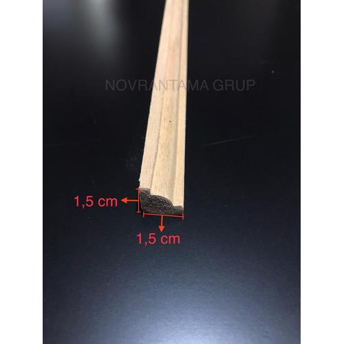 Jual Lis Kayu Profil Wall Moulding Lis Dinding MoldingWainscoting 1,5x1 ...