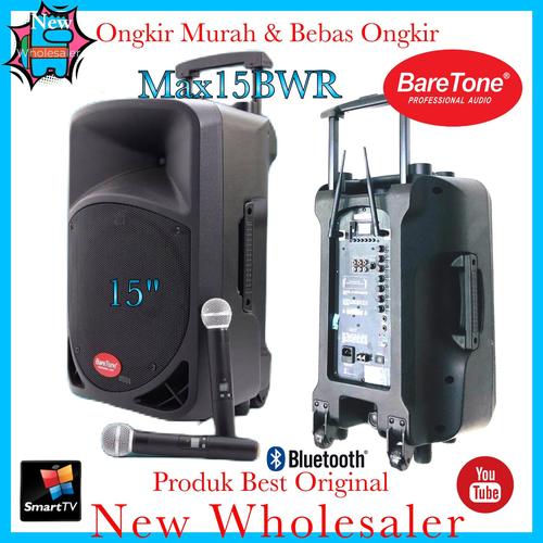 Jual Speaker Aktif 15 inch Baretone max15BWR Wireless portable Max 1515 ...
