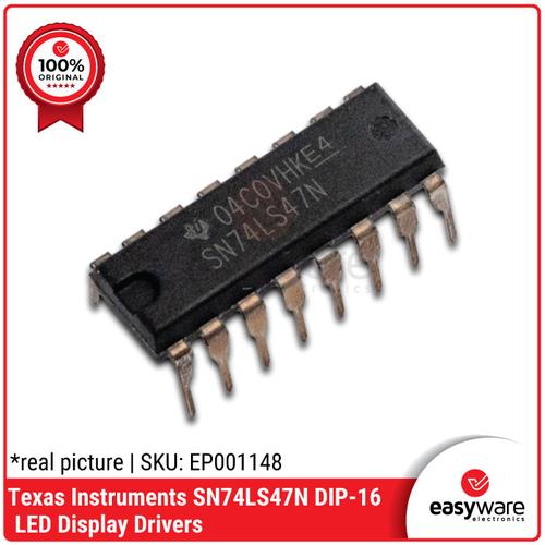 Jual IC SN74LS47N DIP-16 74LS47 SN 74LS47 N LED Display Drivers - Kota ...