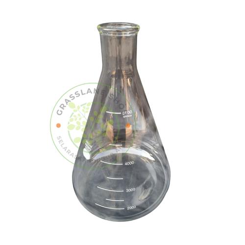 Jual IWAKI Erlenmeyer Flask 5000 ml Narrow Mouth 4980FK5000 - Jakarta Barat - grasslane shop ...