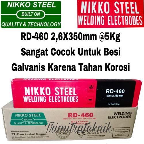 Jual kawat Las Nikko steel Rd460 Diameter 2,6mm Kemasan 5Kg Ready Stock - Kab. Tangerang - Tri ...