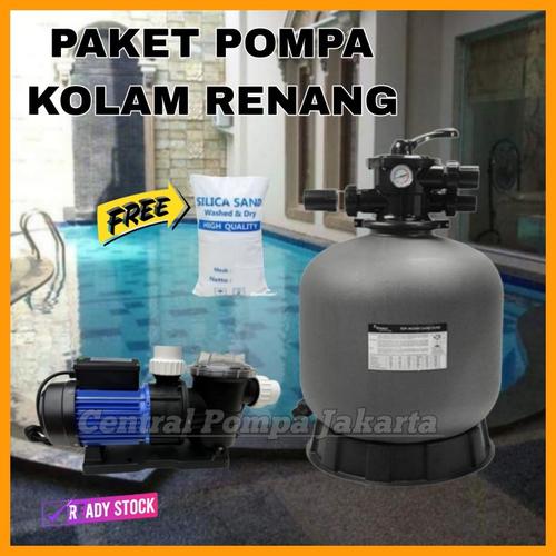 Jual pompa kolam renang 1/2 hp+sand filter emaux P350 paket Pompa Kolam ...