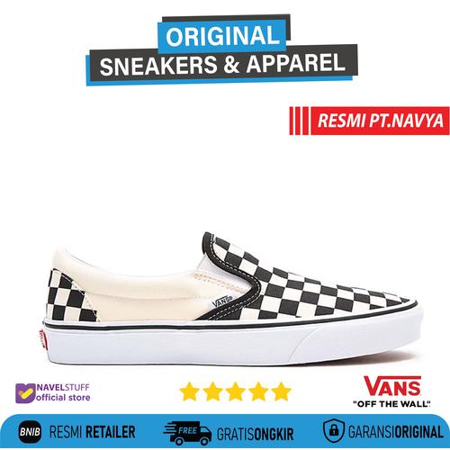 Jual Vans Slip On Checkerboard Classic ORIGINAL - Biru, 39 - Jakarta ...