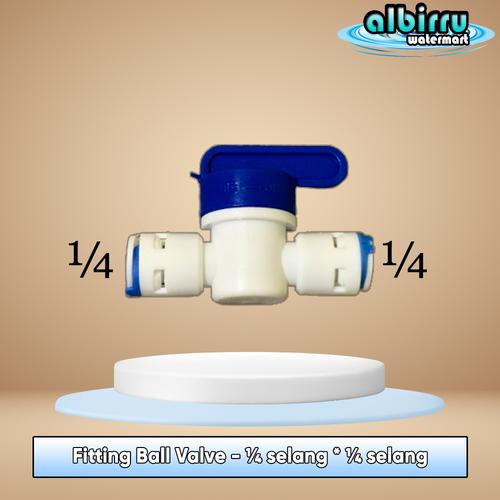 Jual Fitting RO Ball Valve - 1/4 selang x 1/4 selang - Kab. Tangerang ...
