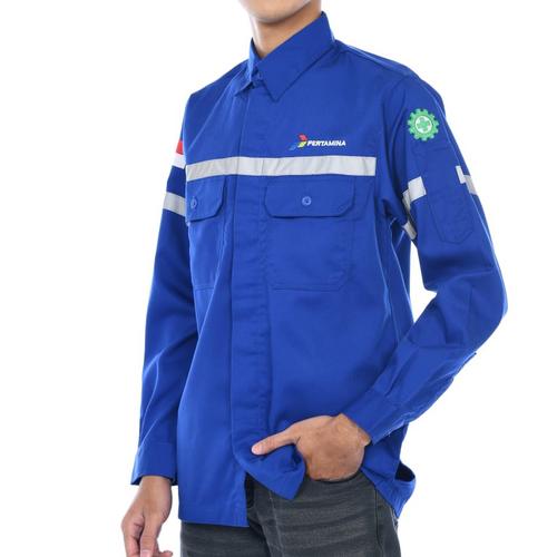 Jual Baju seragam pertamina pria/kemeja proyek pertamina/seragam ...
