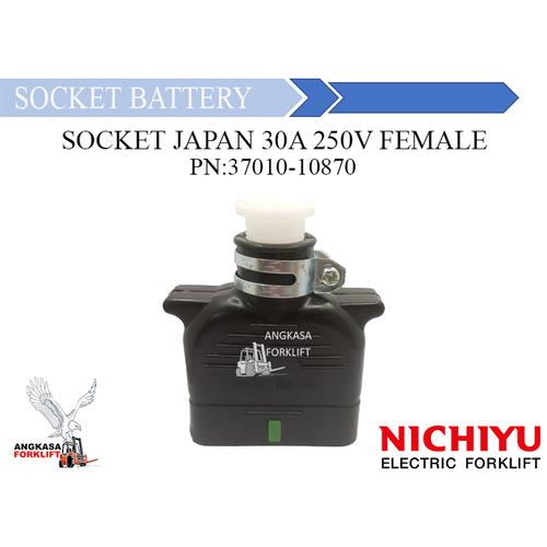 Jual Socket Japan 37010-10870 Female Charger Nichiyu Forklift Electric ...
