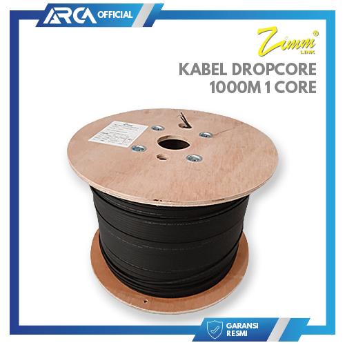Jual Kabel Dropcore FTTH / Fiber Optic ZimmLink 1 Core 3 Sling 1000M ...