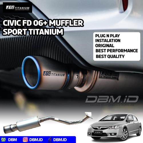 Promo Knalpot Muffler Exhaust JTC Super Sport Titanium Civic FD 2005 ...