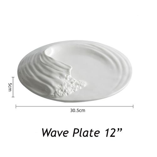 Jual STARK Wave Plate / Piring Saji Kue Snack Keramik Fine Dining ...