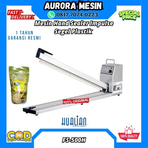Jual MESIN PRESS SEGEL KEMASAN PLASTIK HAND SEALER FS-500H HUALIAN ...