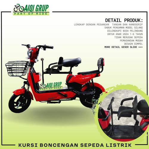 Jual KURSI BONCENGAN ANAK SEPEDA LISTRIK BONCENGAN SEPEDA LISTRIK ANAK ...