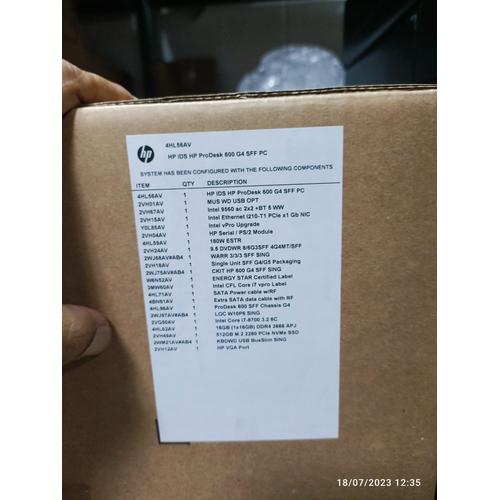 Jual READY PC BUILD UP HP ProDesk 600 G4 SFF CI7 GEN8 RAM 16 SSD 512 ...