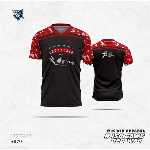 Jual Jersey Hitam Panitia Agustus Motif Simple Bisa Ganti Desain - M ...