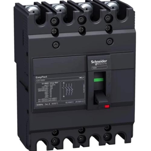 Jual MCCB 4P 75A 4 Phase 75 Ampere EZC100N 15/18KA Schneider Original ...