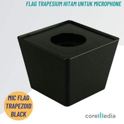 Jual Mic Flag Trapezoid Black - Flag Trapesium Hitam Untuk Microphone ...