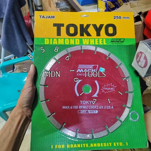 Jual Diamond Cutting Wheel Tokyo 10" (250) Mata Pisau Beton Aspal ...