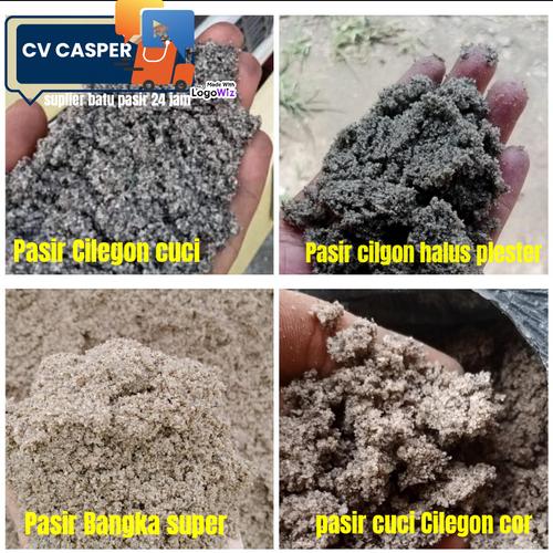 Jual Pasir Cilegon cuci hitam putih Bangka super Cor plester bangunan ...
