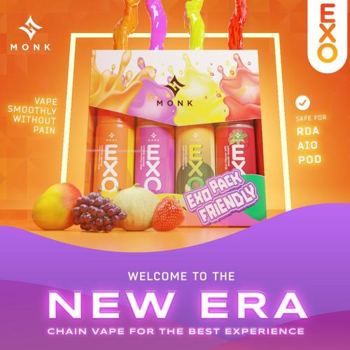 Promo Monk Exo Pack Friendly Salt Nic 4x15ML by Monk Cloud - Exo Pack ...