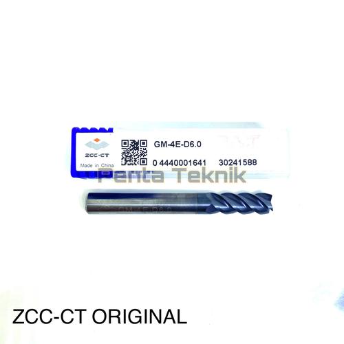 Jual Endmill 6 mm HRC45 carbide Original ZCC baru Endmill 6mm - Kab ...