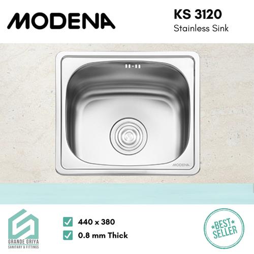 Jual Modena Kitchen Sink Stainless Top Mount Bolsena KS 3120 - Jakarta ...
