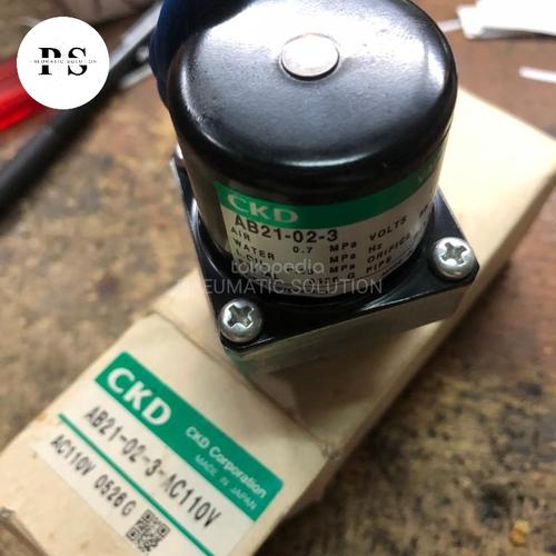 Jual SOLENOID VALVE CKD AB21-02-3-AC110V - Jakarta Barat - PNEUMATIC ...