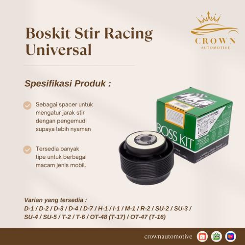 Jual Bosskit Stir Racing Mobil / Boskit Dudukan Stir Racing Universal ...