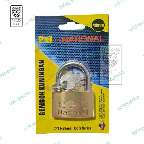 Jual Gembok kuningan CPT national 40mm gembok padlock - Kota Surabaya ...