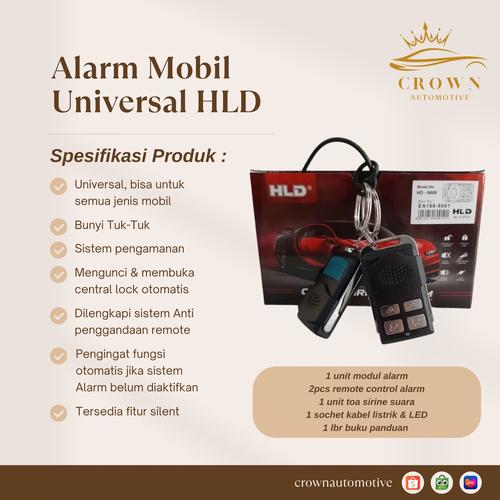 Jual Alarm Mobil HLD / Alarm HLD Universal / Alarm HLD Original - Kota ...