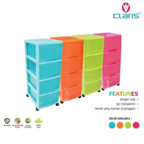 Jual Princia Container Susun 4 Claris Lemari Laci Plastik Susun 4 ...