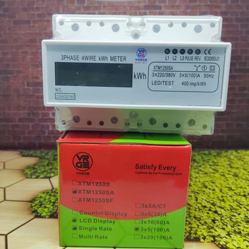 Jual kwh meter XTM1250SA 3 phase / 3P kwhmeter 3phase digital VORGE 5(100)A - Jakarta Barat ...