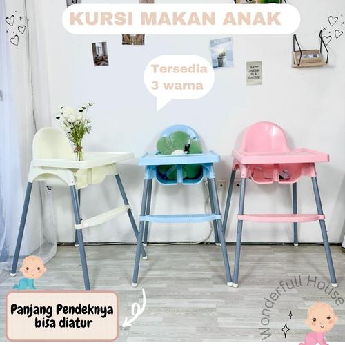 Promo Kursi Meja Makan Bayi High Chair Kursi Anak Full Set Dengan Kaki ...