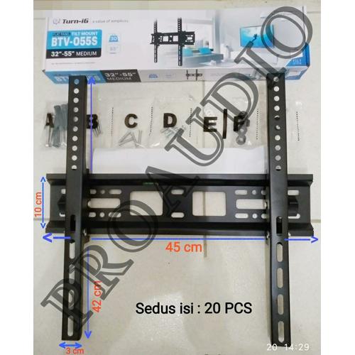Jual BRACKET TV 32 INCH - 55 INCH BRACKET LCD LED TURN-IG BTV-055S ...