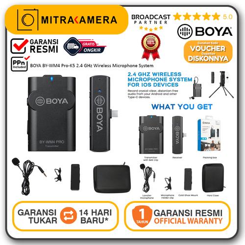 Promo BOYA BY-WM4 Pro-K5 Wireless Mic Microphone for USB Type-C Devices Cicil 0% 3x - Jakarta ...