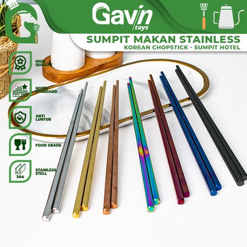 Jual Sumpit Korea Stainless Rose Gold Sumpit Makan Pink Korean ...