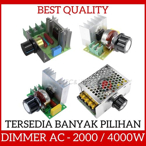 Jual Dimmer AC 220V Pengatur Kecepatan Speed Motor Bor Gerinda 2000W 4000W - 2000W - B - Kota ...