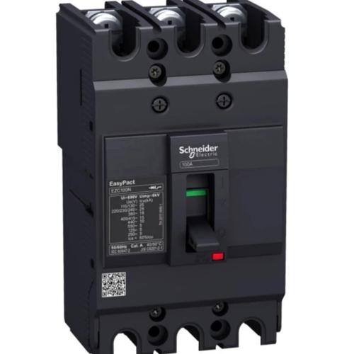 Jual MCCB 3P 80A 3 Phase 80 Ampere EZC100N 15/18KA Schneider Original ...