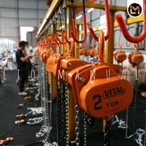 Jual Chain block 2 ton x 3 meter takel hain chain hoist VITAL VP5 VITAL ...