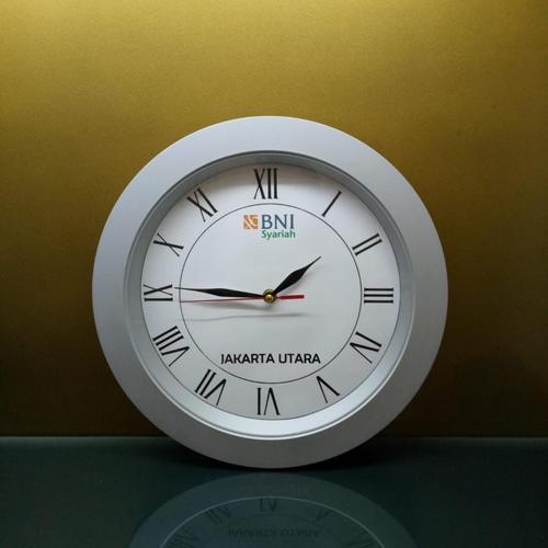 Jual Jam dinding 32cm custom sablon jam cetak printing grosir - sablon ...