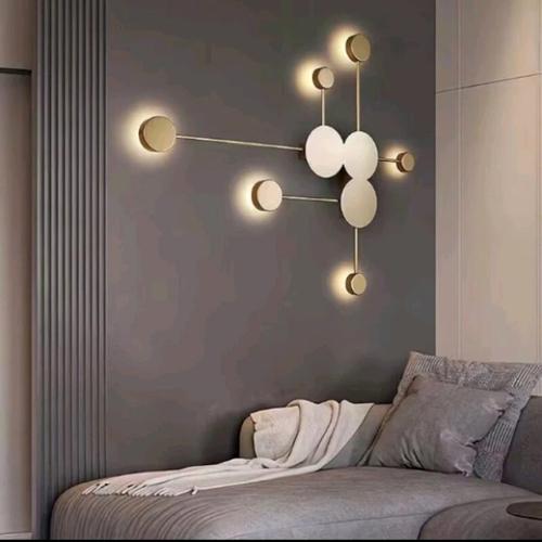 Jual Lampu dinding minimalis LED Nordic modern Gold - 6 LED HITAM ...