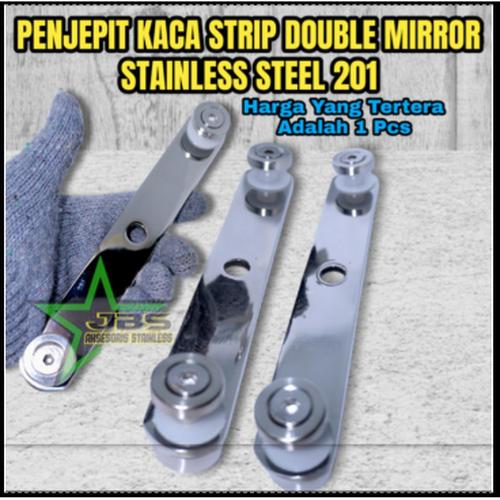 Jual 304 Penjepit Kaca Strip Double Solid Stainless Jepitan Kaca ...