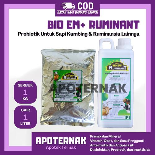 Jual BIO EM+ RUMINANT | Probiotik Fermentasi Pakan Ternak Sapi Kambing ...