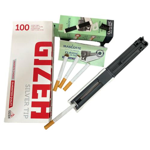 Jual Paket Gizeh Silver Tube 100 + Mascotte Classic Injector - Jakarta ...