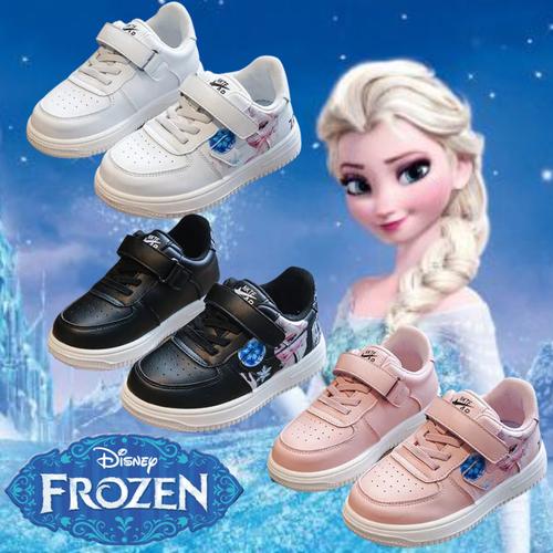 Promo Sepatu Sekolah Anak Perempuan Sneakers Hitam Putih Pink Elsa ...