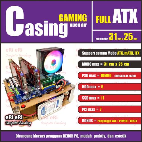 Jual Casing PC CPU Komputer Gaming Akrilik Acrylic / Size L / OPEN AIR ...